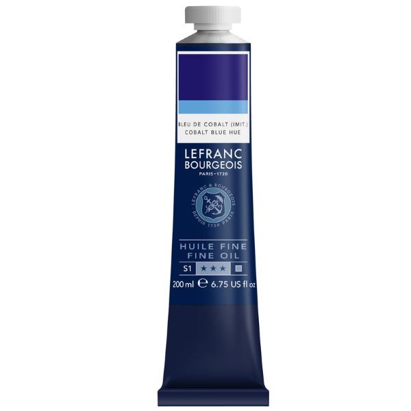 L&B Fine Oil LB FINE OIL COLOUR 200ML COBALT BLUE HUE
