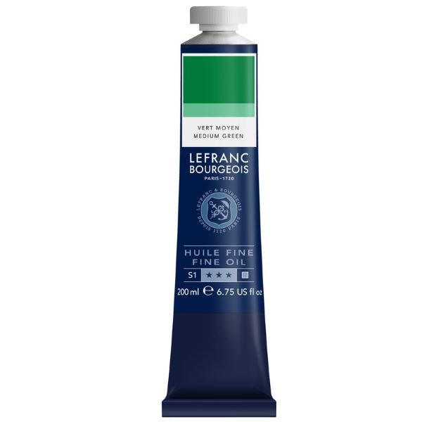 L&B Fine Oil LB FINE OIL COLOUR 200ML MID GREEN