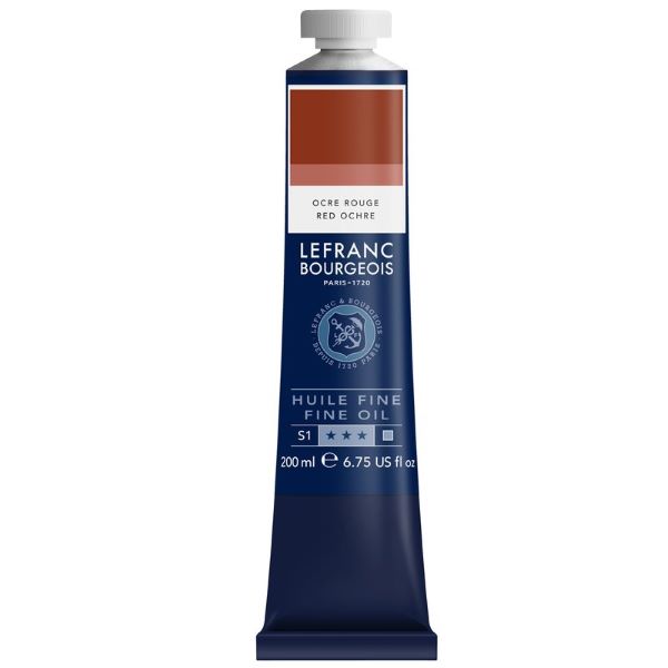 L&B Fine Oil LB FINE OIL COLOUR 200ML RED OCHRE ROW