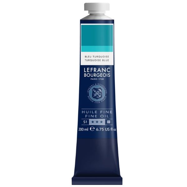 L&B Fine Oil LB FINE OIL COLOUR 200ML TURQUOISE BLUE