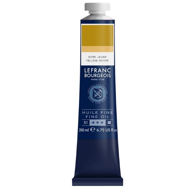 L&B Fine Oil LB FINE OIL COLOUR 200ML YELLOW OCHRE