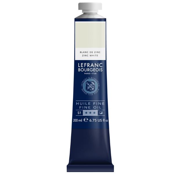 L&B Fine Oil LB FINE OIL COLOUR 200ML ZINC WHITE ROW
