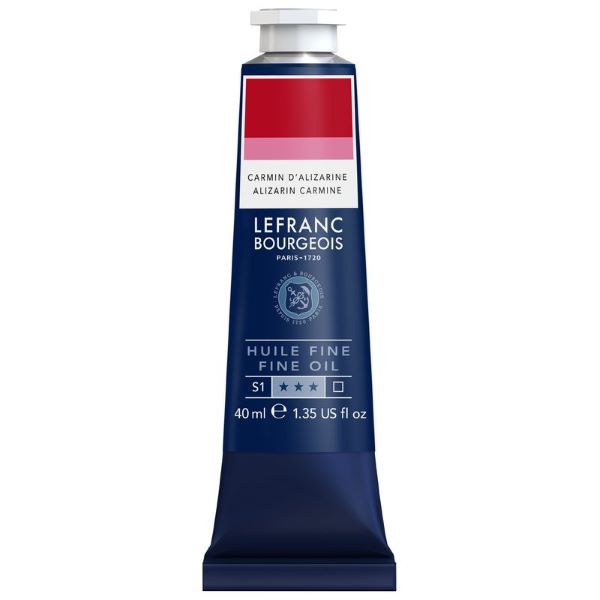 L&B Fine Oil LB FINE OIL COLOUR 40ML ALIZARIN CARMINE