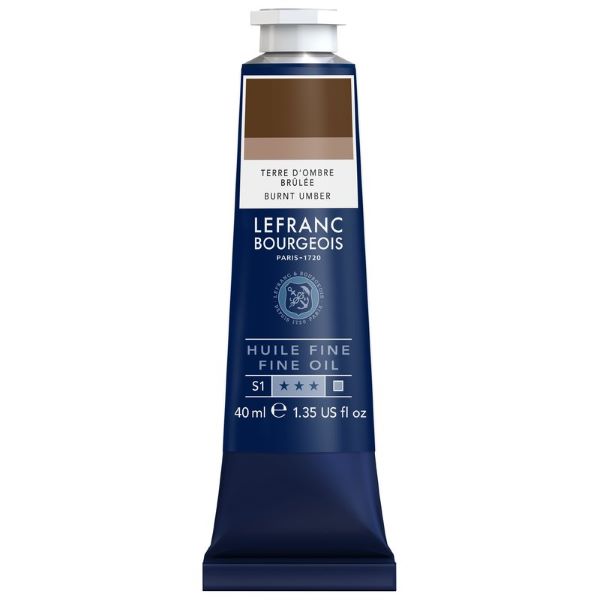 L&B Fine Oil LB FINE OIL COLOUR 40ML BURNT UMBER ROW