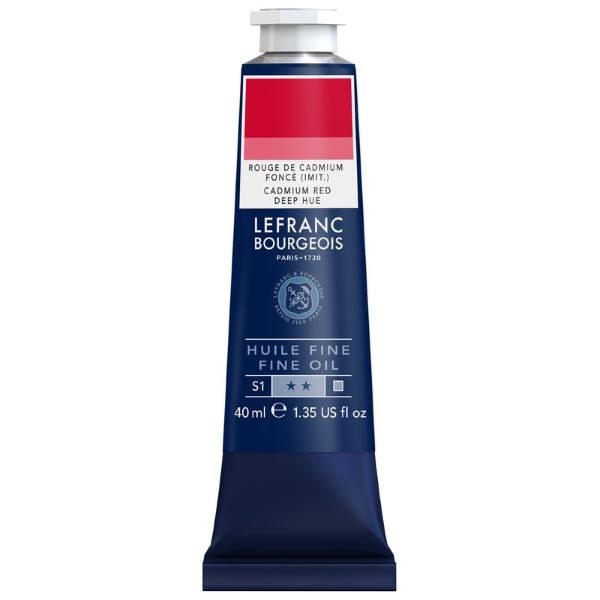 L&B Fine Oil LB FINE OIL COLOUR 40ML CAD RED DEEP HUE
