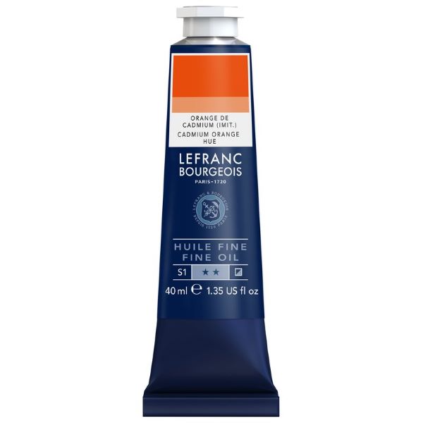L&B Fine Oil LB FINE OIL COLOUR 40ML CADMIUM ORANGE HUE