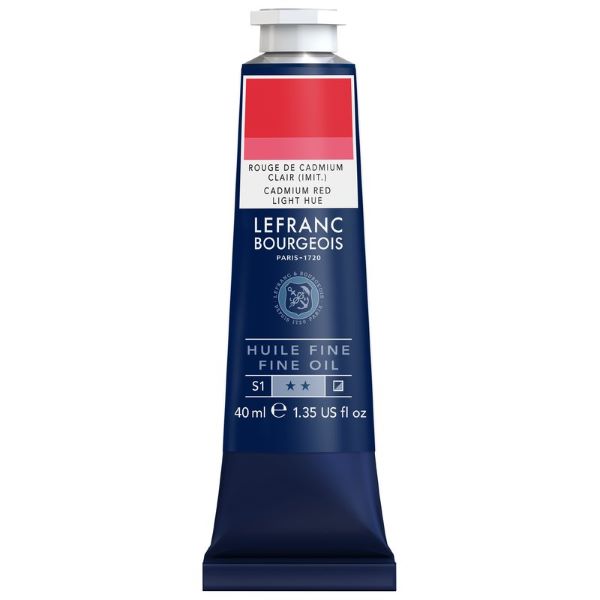 L&B Fine Oil LB FINE OIL COLOUR 40ML CADMIUM RED LIGHT