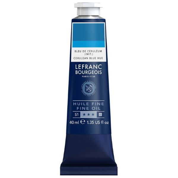 L&B Fine Oil LB FINE OIL COLOUR 40ML CERULEAN BLUE HUE