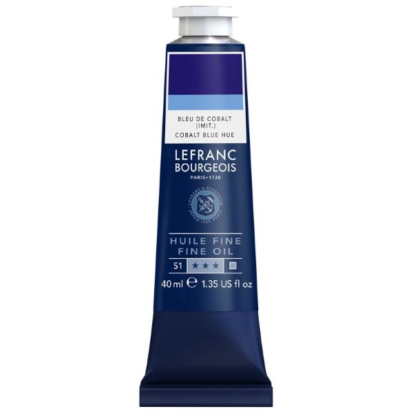 L&B Fine Oil LB FINE OIL COLOUR 40ML COBALT BLUE HUE