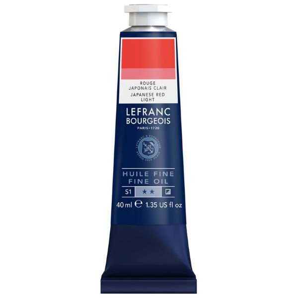 L&B Fine Oil LB FINE OIL COLOUR 40ML JAPANESE RED LIGHT