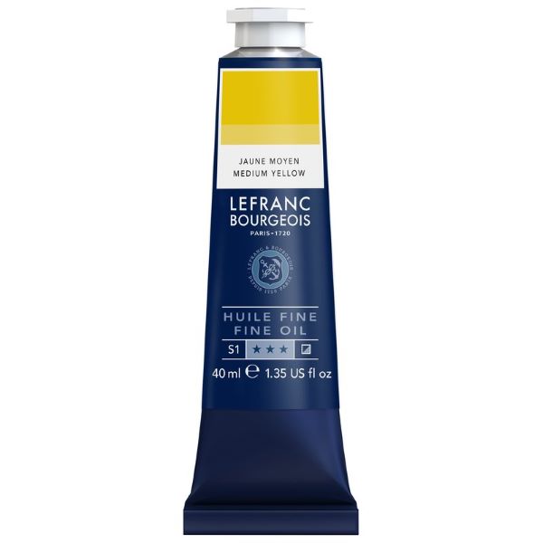L&B Fine Oil LB FINE OIL COLOUR 40ML MEDIUM YELLOW