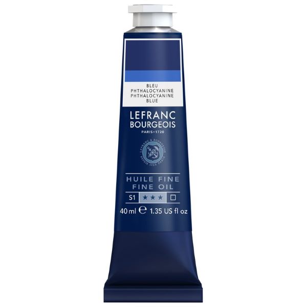 L&B Fine Oil LB FINE OIL COLOUR 40ML PHTHALOCYANINE BLUE