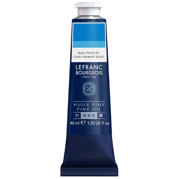 L&B Fine Oil LB FINE OIL COLOUR 40ML PRIMARY BLUE ROW