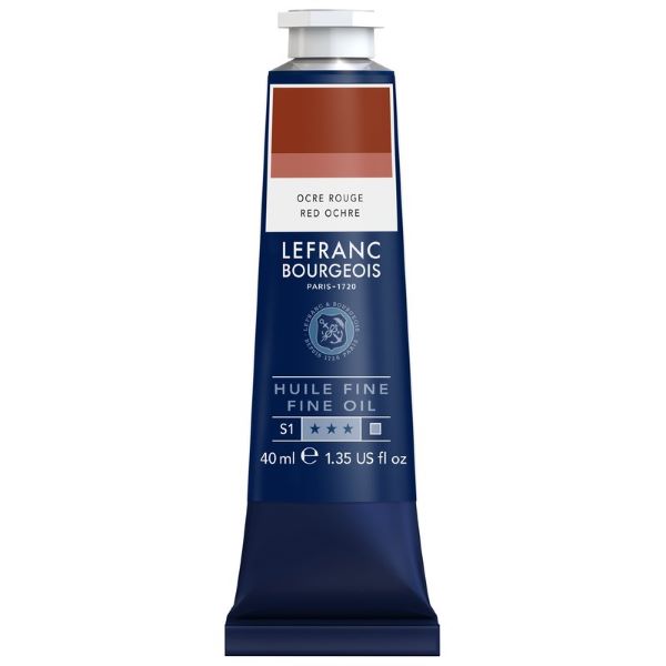 L&B Fine Oil LB FINE OIL COLOUR 40ML RED OCHRE ROW