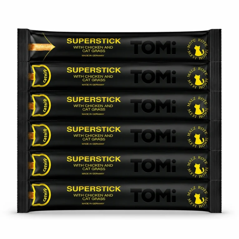 TOMI Cat Sticks štapići za mačke piletina i macina trava 6 kom