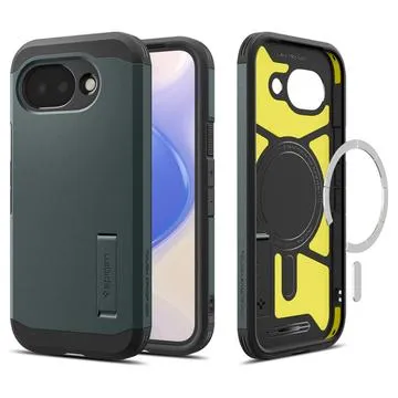 GOOGLE PIXEL 10A SPIGEN TOUGH ARMOR MAG CASE - ABYSS GREEN