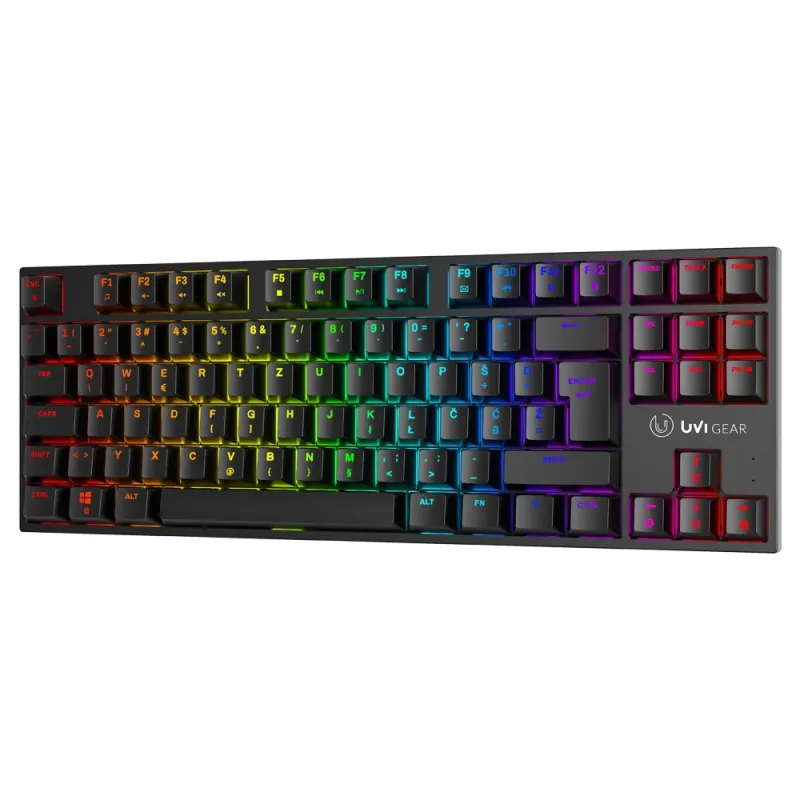 GREED MINI V2 TKL mehanička RGB tastatura, braon svič, UK raspored (SLO/CRO)