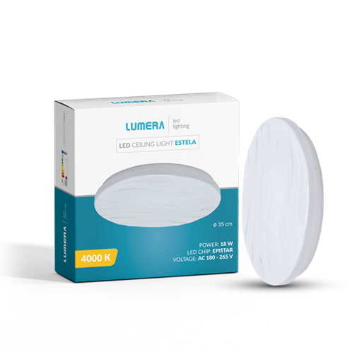 LED PLAFONJERA LUMERA LIGHTING 18W 4000K PRECNIK 35cm ZVEZDANO NEBO ESTELA
