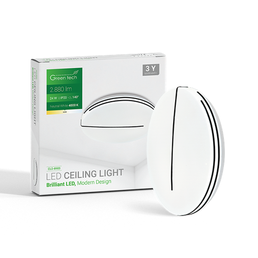 LED PLAFONJERA 24W 4000K PRECNIK 38cm GREEN TECH