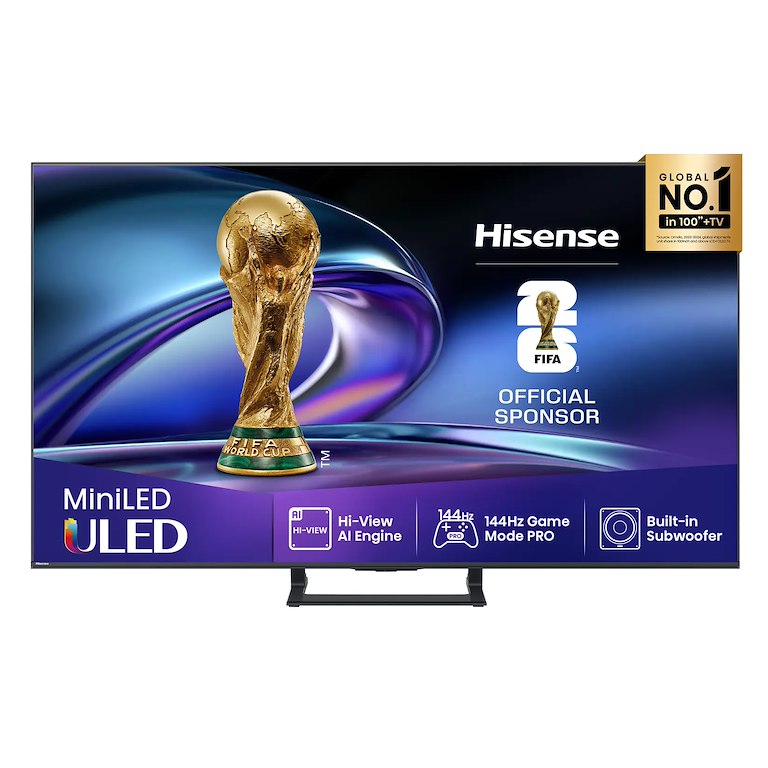 Hisense Televizor 65E8Q, 65", Mini LED, 4K, UHD, Smart TV