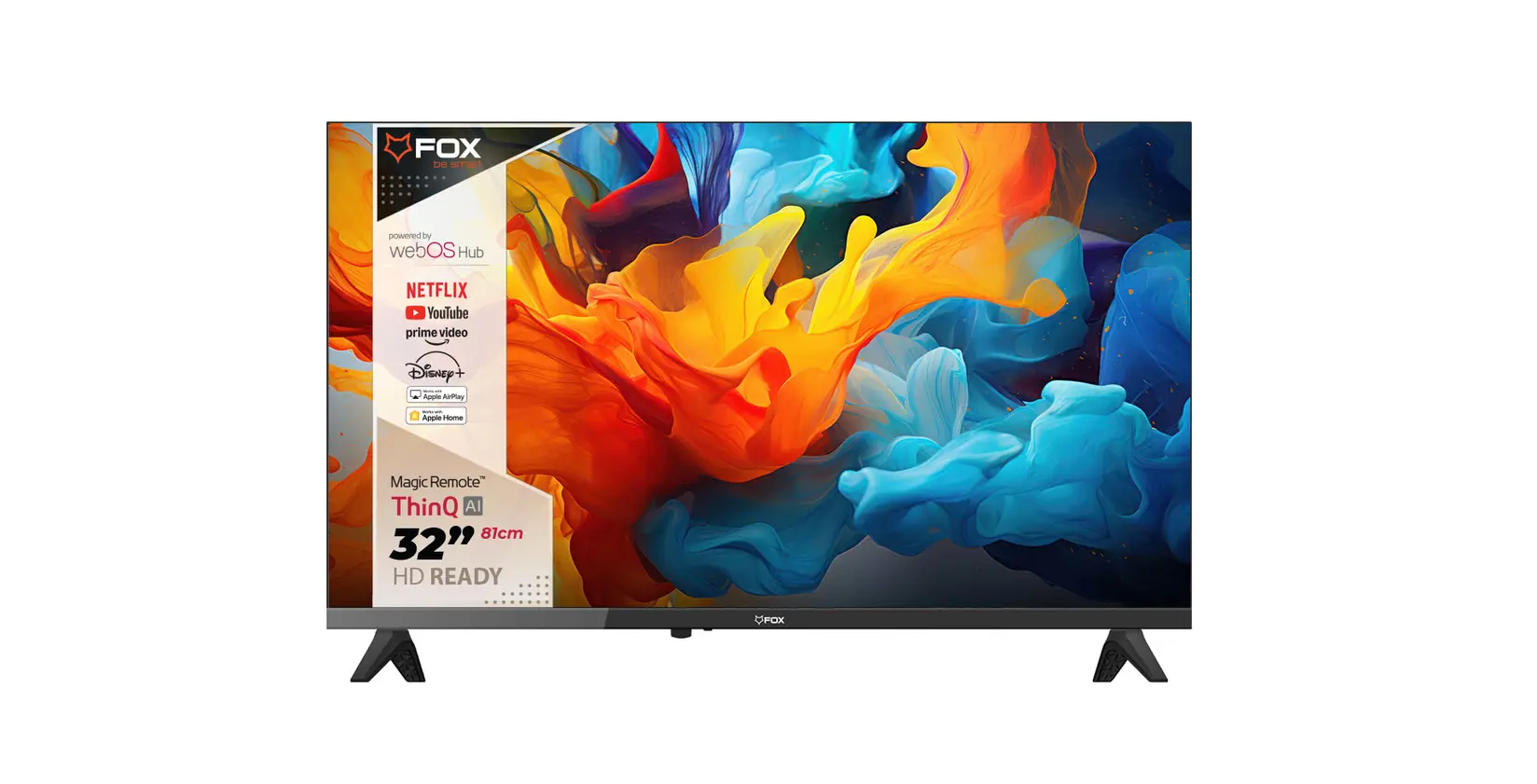 Fox Smart televizor 32WOS625D 32'', HD Ready, Smart TV, Crni