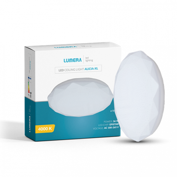 LED PLAFONJERA LUMERA LIGHTING 36W 4000K PRECNIK 50cm ZVEZDANO NEBO ALICIA