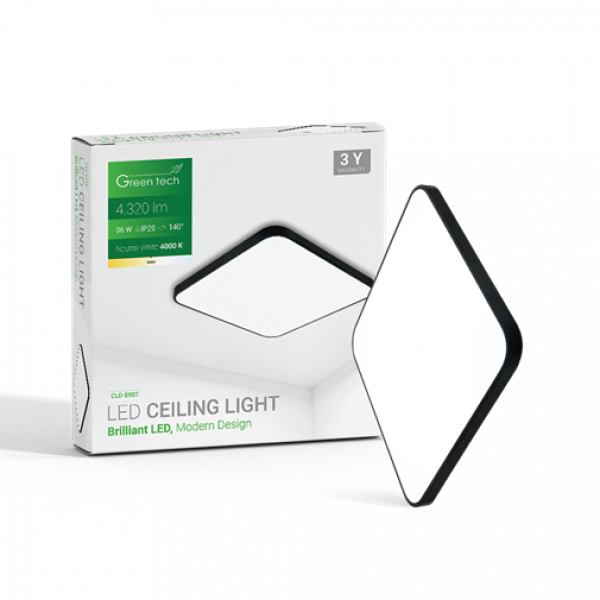 LED PLAFONJERA 36W 4000K PRECNIK 48X48cm GREEN TECH