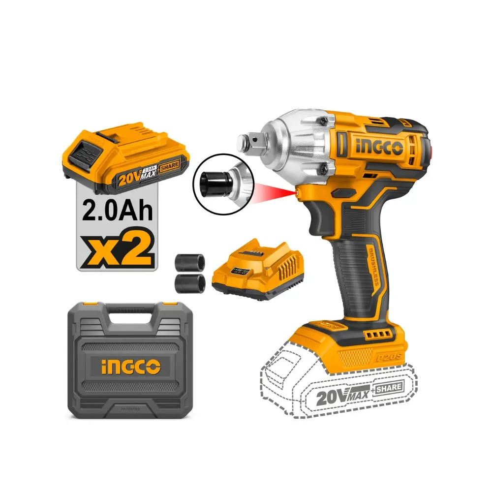 INGCO CIWLI2038 Aku udarni odvijač, 20V, 1/2"