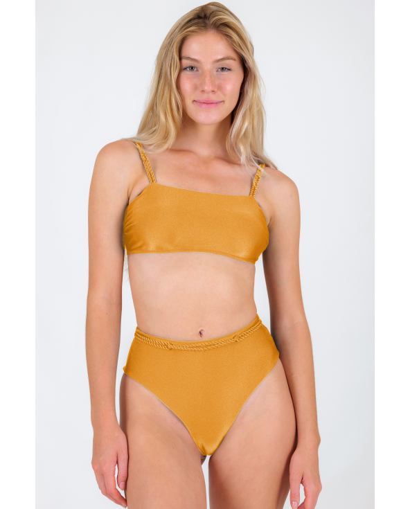 Set Damasco Bandeau-Reto Hotpants