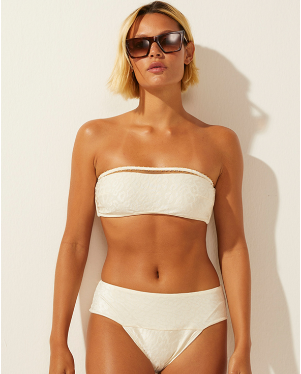 Bikini Media Onca Bordada Off White