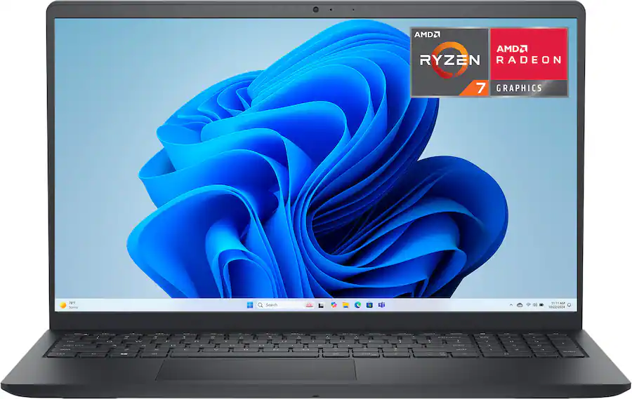 DELL - 15.6" 2K TOUCHSCREEN LAPTOP - AMD RYZEN 7 7000 SERIES-7730U 2023 - 16GB MEMORY - 512GB STORAGE - CARBON BLACK