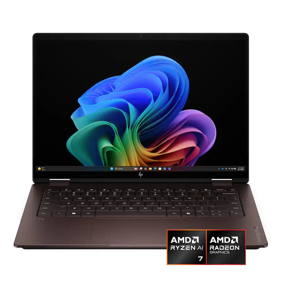 HP - OMNIBOOK X FLIP 2-IN-1 - 14" 2K OLED TOUCHSCREEN LAPTOP - AMD RYZEN AI 7 445 ('26) - 24GB MEMORY - 1TB SSD - COPILOT+ - DEEP ESPRESSO