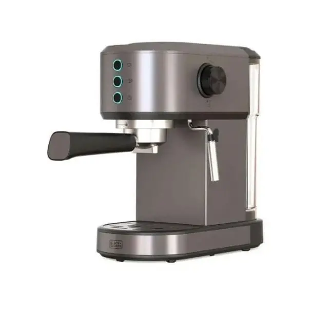 Black & Decker Aparat za espresso BXCO1350E, 1350W, 20bara, Tamnosivi
