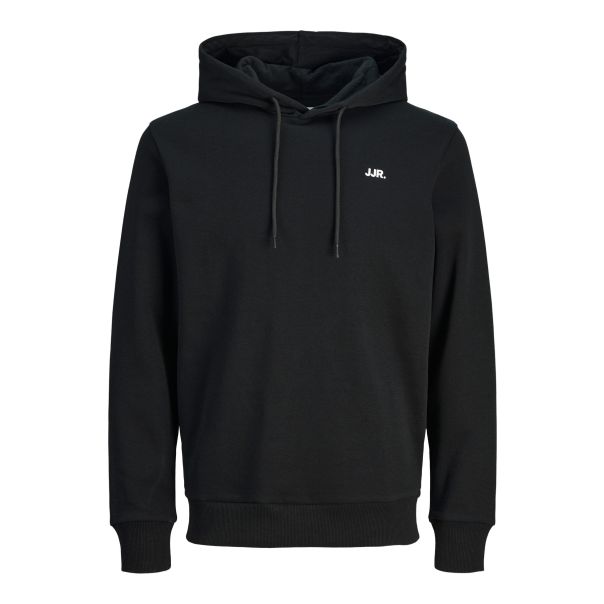 JJ REBEL muški duks sa kapuljačom logo sweat hood crni