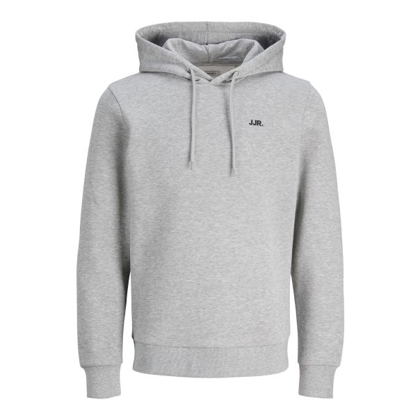 JJ REBEL muški duks sa kapuljačom logo sweat hood sivi