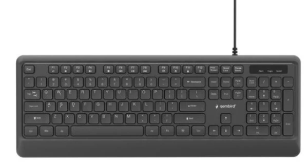 KB-UML-04 Gembird Tanka žièana osvetljena tastatura, crna, US raspored