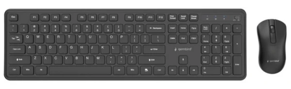 KBS-WPS-01 Gembird Slim Pro Business bežièni desktop set, crna, US raspored