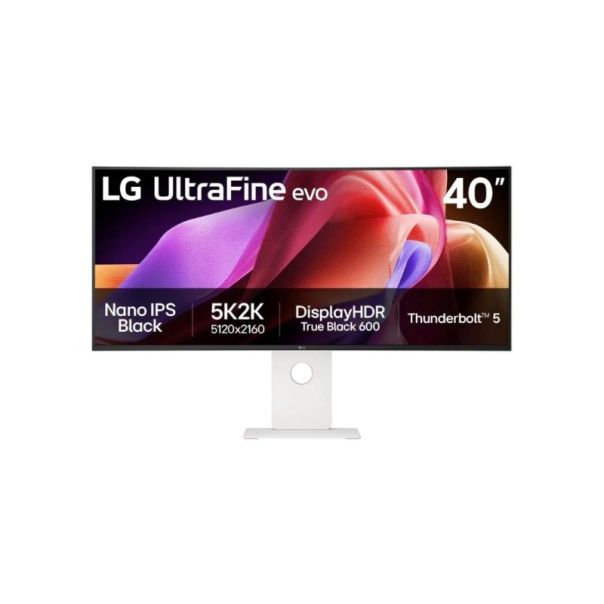 LG Monitor 40U990A-W 39.7"/IPS,zakrivljen,21:9/5120x2160/120Hz/5ms GtG/HDMIx2,DP,USB,Thunderbolt