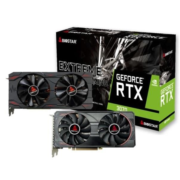 Grafička karta Biostar VN3706RM82 RTX 3070 GDDR6 8GB 256bit