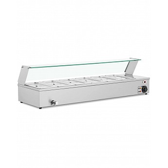 Bain Marie sa 6 posuda GN 1/3 i staklenom zaštitom - Ital Form