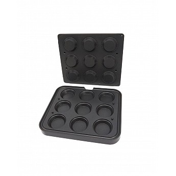 Tartlet modla - okrugla - 89/65 mm - 9 komada - Ital Form