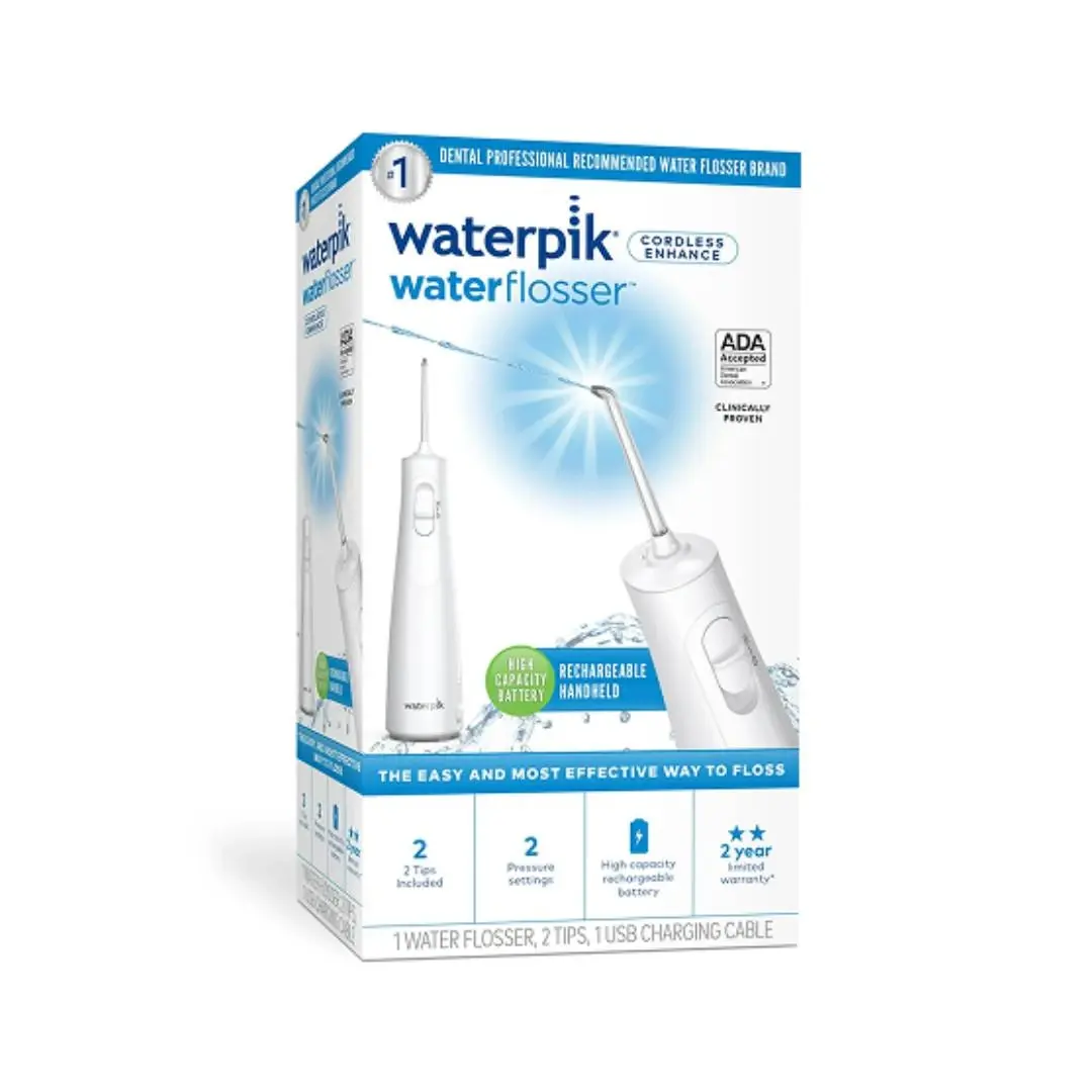 Waterpik Oralni irigator za pranje zuba Cordless Enhance WF21, Beli