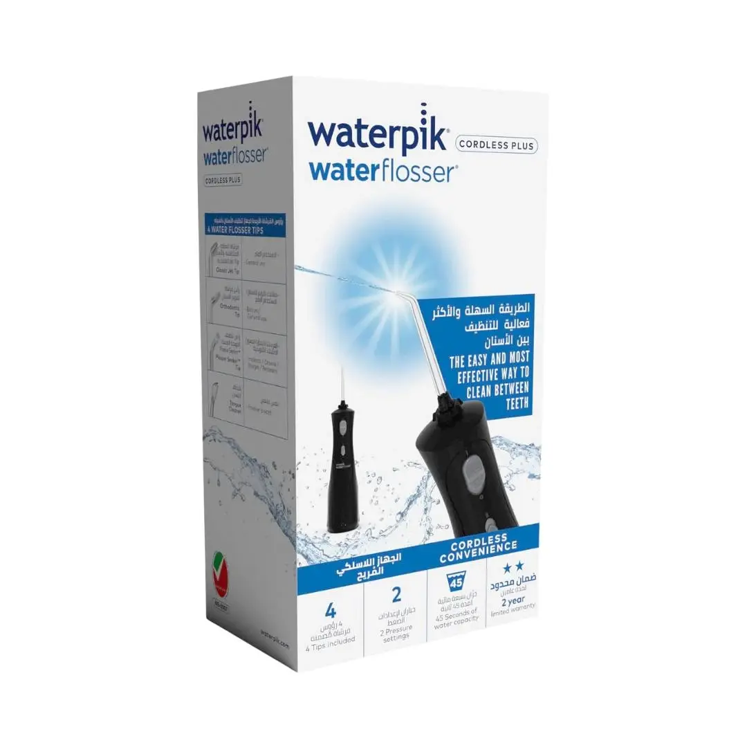 Waterpik Oralni irigator za pranje zuba Cordless Plus WP492, Crni