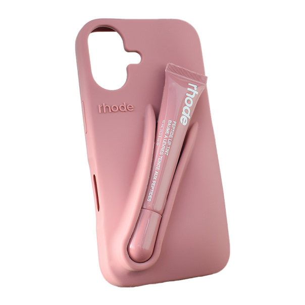 Maska za iPhone 17 salty tan Rhode LIP CASE + LIP TINT