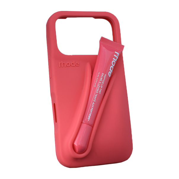 Maska za iPhone 17 Pro guava spritz Rhode LIP CASE + LIP TINT