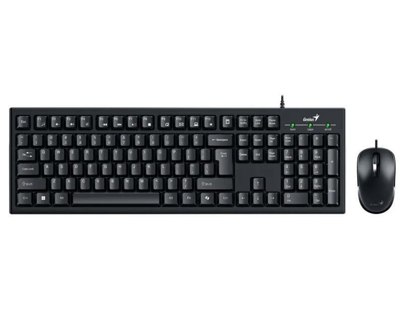 GENIUS KM-100SE USB YU crna tastatura+ USB crni miš