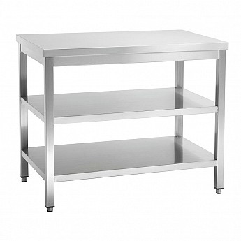 Inox neutralni sto troetažni 2100x700x850mm