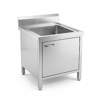 Inox sudopera sa jednim koritom i donjim kabinetom 1200x600x850mm