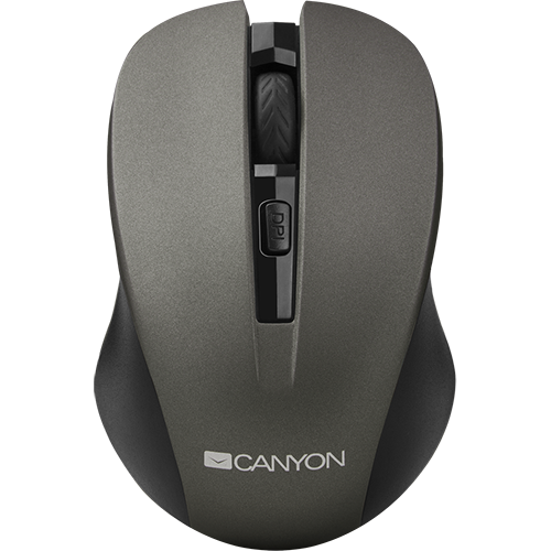 Canyon Bežični optički miš USB 800/1000/1200 dpi siva boja | CNE-CMSW1G