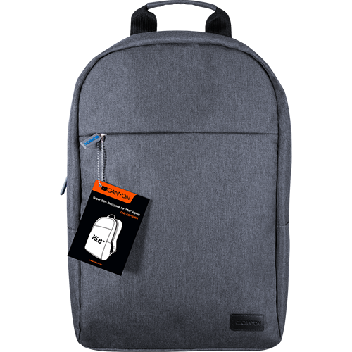 Canyon Super Slim Backpack for 15.6″ laptops Gray | CNE-CBP5DB4